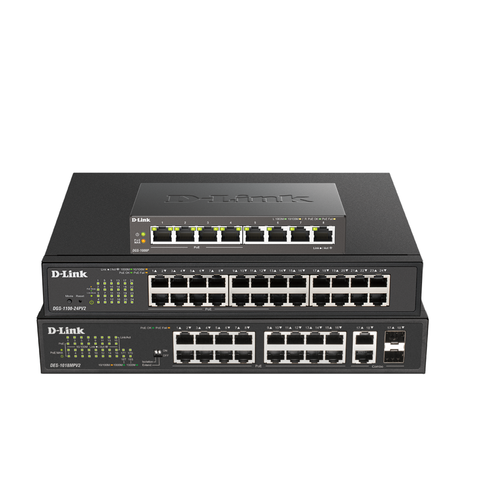 PoE Unmanaged and Easy Smart Switches – D-Link Systems, Inc