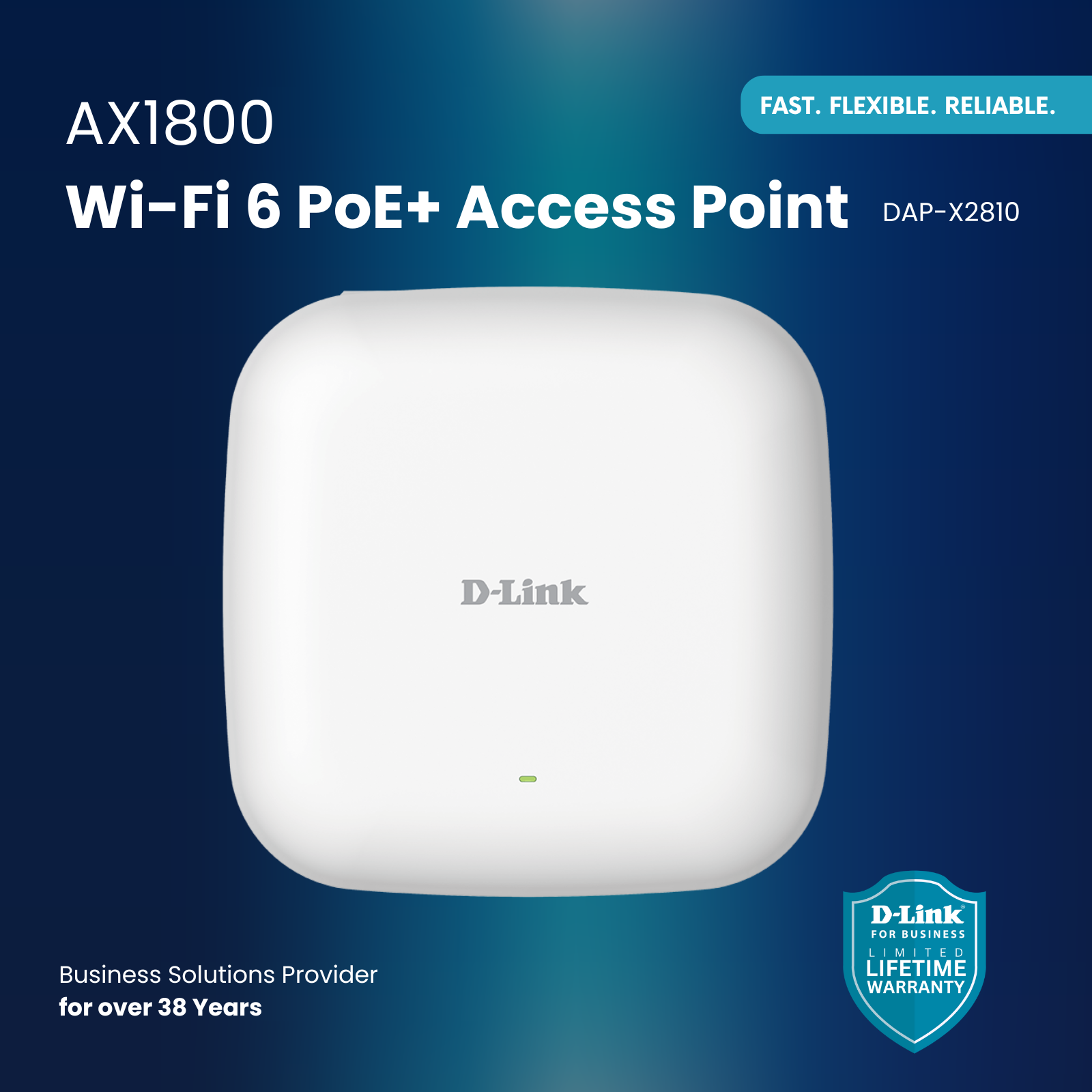 D-Link Wi-Fi 6 AX1800 Access Point|PoE+ Powered| Seamless Roaming, WPA ...