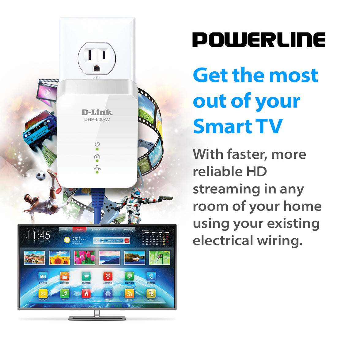 D-Link PowerLine AV2 1000 Gigabit Starter Kit - DHP-601AV – D-Link ...