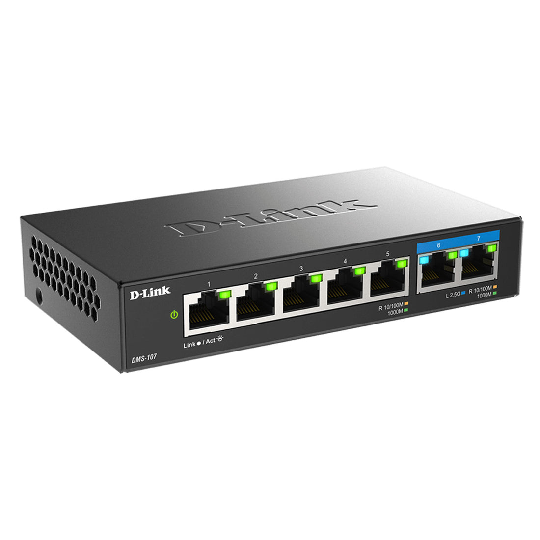 D-Link 7-Port Multi-Gigabit (2.5Gb) Unmanaged Ethernet Switch | 2 x 2 ...