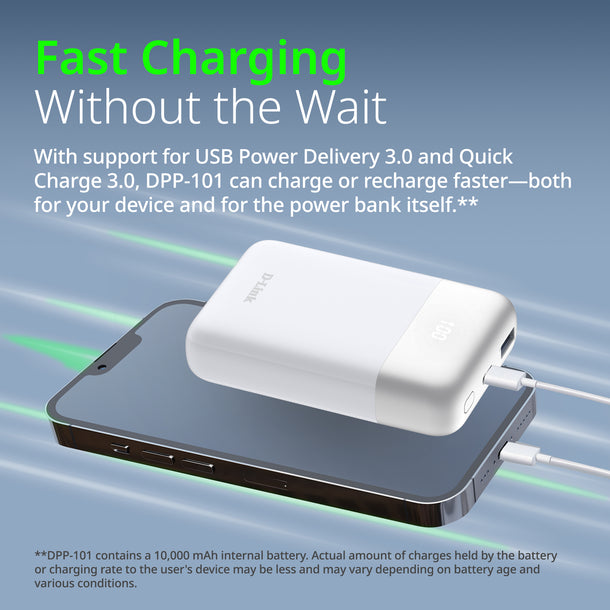 D-Link 10000mAh Power Bank - DPP-101 – D-Link Systems, Inc