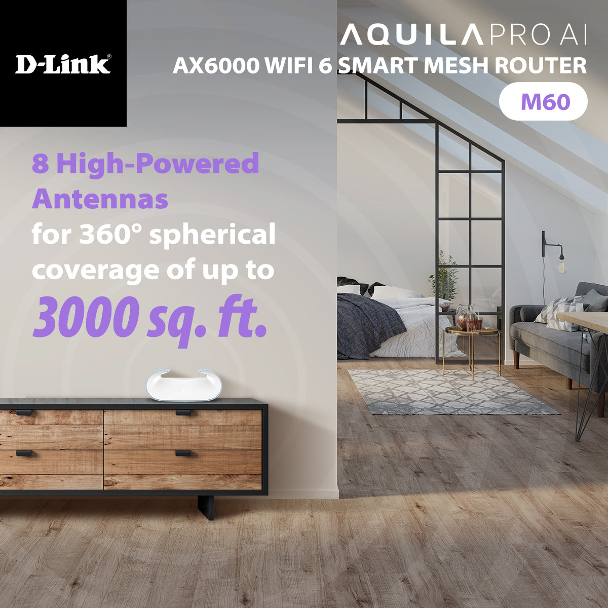 D-Link AQUILA PRO AI AX6000 Dual-Band Wi-Fi 6 Router (M60) – D-Link ...