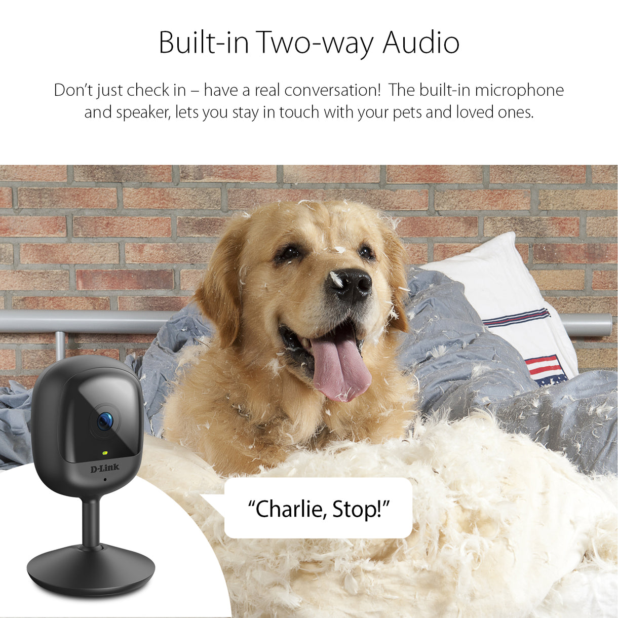 D-Link Pro Series Compact Full HD Pro Wi-Fi Camera w/1080p, Sound & Mo ...